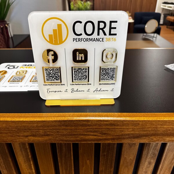 Office Desk Nameplate ENGRAVED Acrylic Block Personalized Desk Name ...