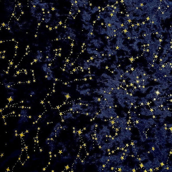 Star Velvet Fabric: Shiny Glitter Starry Sky, DIY Material, Dresses ...