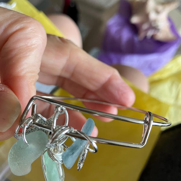 Personalized Genuine Sea Glass Christmas Tree Ornament/2024 Ornament ...