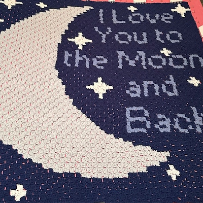 Football in Field Afghan C2C Crochet Pattern, Written Row Counts, C2C ...