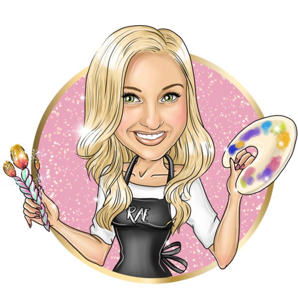 Painter Logo Design - Custom Cartoon Portrait for Your Business Logo ...