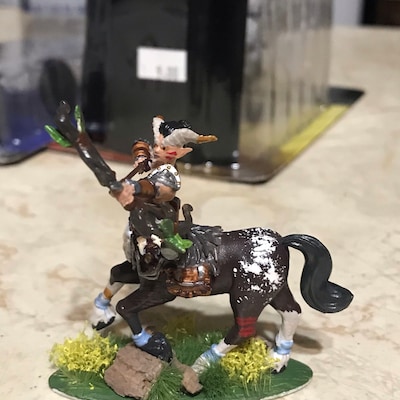 Centaur Archer Preprimed 3D Printed 28mm Scale Miniature Model for D&D ...