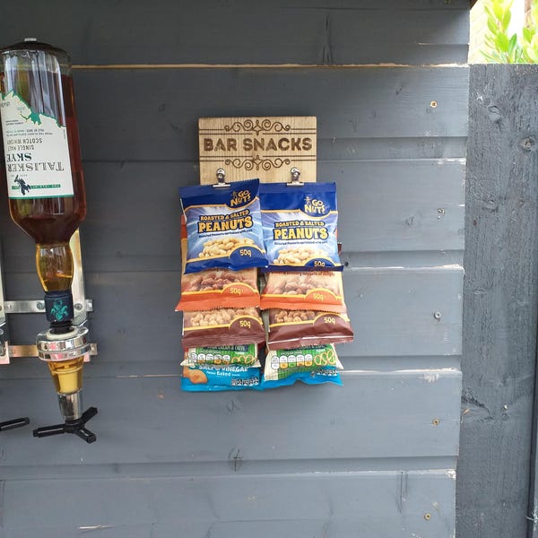 Bar Snacks Holder / Dispenser/ Clip Board - Wall Mounted Ideal for Home ...