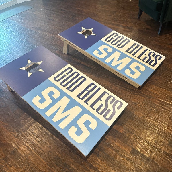 Custom Cornhole Board Set Monogram Cornhole Boards Personalized Bag ...