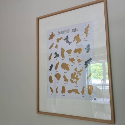 Scottish Castles Scratch off Bucket List Poster, Edinburgh Castle ...