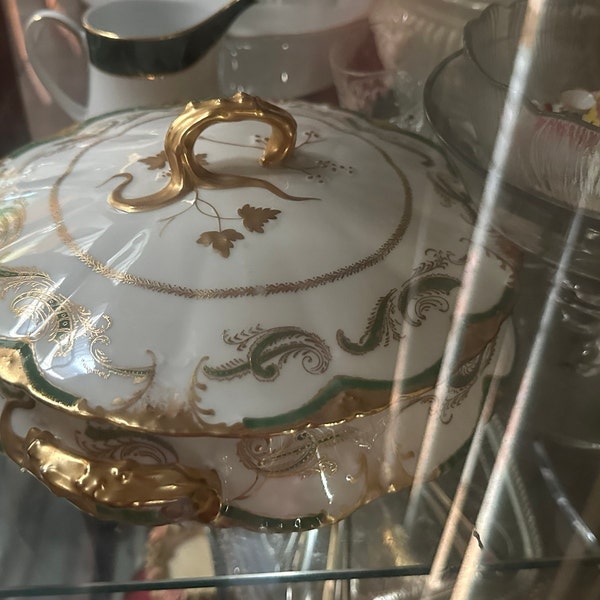 Stunning Antique White and Gold Tea Set Trio. Weimar Porcelain ...