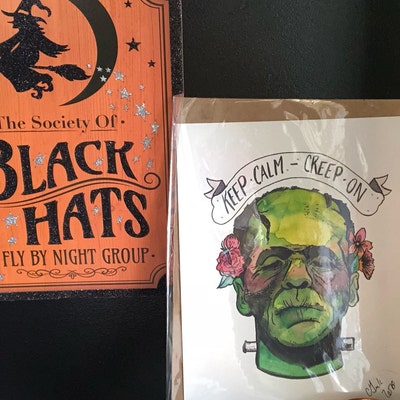 Keep Calm Creep on Frankenstein Print - Etsy