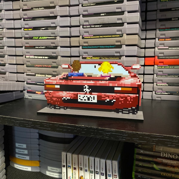 Out Run Sega Arcade Video Game Inspired Sprite Art - Etsy