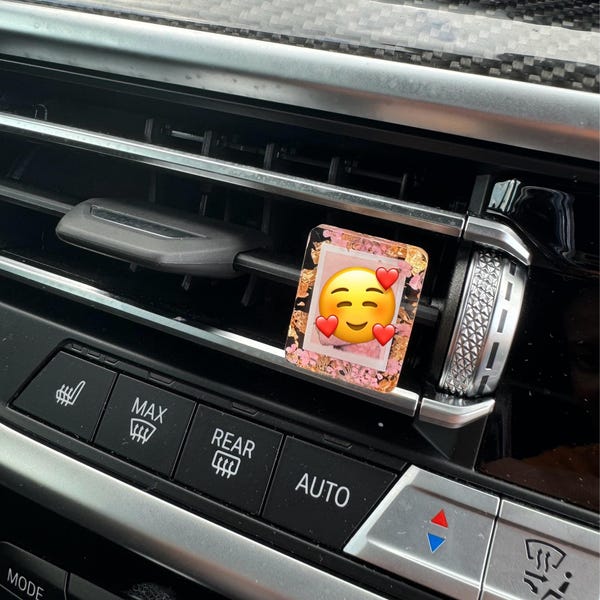 Mini Personalized Resin Photo Car Vent Clip, Anniversary/couples Gift ...