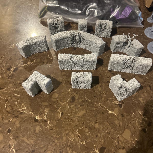 Raised Mushroom Caverns - Printable Scenery | Dnd | Cave | Dungeon ...