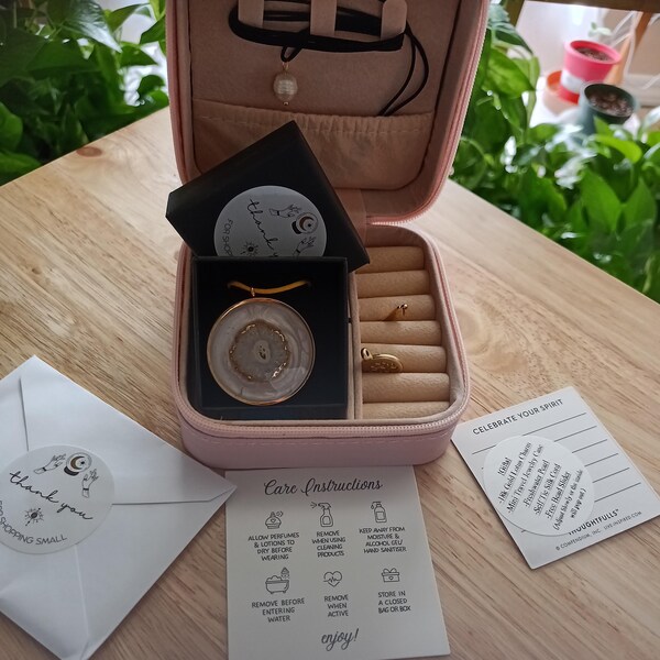 Extremely Powerful 5G EMF Orgonite Protection Necklace, Solar Quartz ...