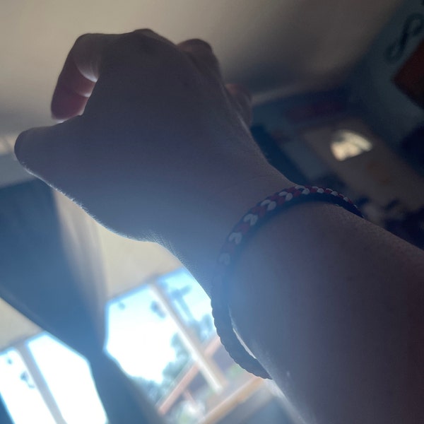 St. Patrick's Day Necklace, Hand-woven Satin Thread Flat Braid in Green ...