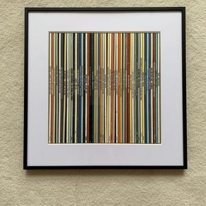 Personalised 50 Vinyl Record Spine Poster Custom Album Print Music ...