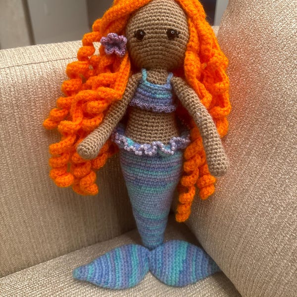 Mermaid Crochet Doll Pattern: Amigurumi Sirenita Tutorial - Etsy