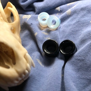 A Pair of Baphomet Evil Goat Plug Hoop Earring | Etsy