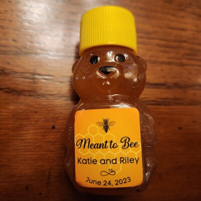100 Mini Honey Bears Custom Pure Raw FL Honey Wedding - Etsy