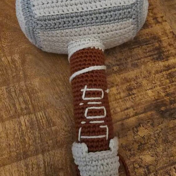 PATTERN Thor's Hammer Crochet, DIY Crochet Hammer, Superhero Crochet ...