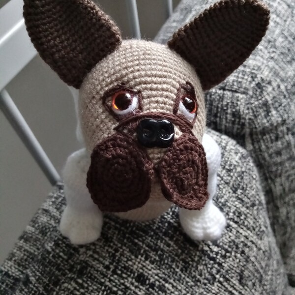 Dió, Crochet Pattern French Bulldog, Dog, Amigurumi, Francia Bulldog ...