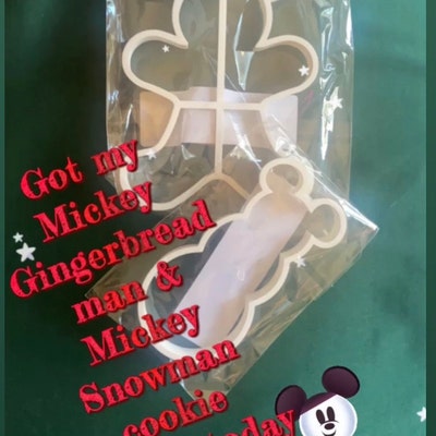 Mickey Mouse Gingerbread Man Cookie and Fondant Cutter - Etsy