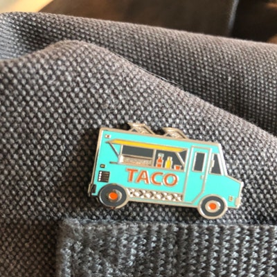 Taco Truck Hard Enamel Pin Food Trucks Brooch Hot Sauce - Etsy