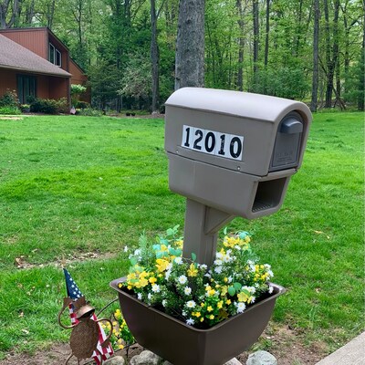 Snappot® Mailbox Planter Box Resin Planter Extra Large Flower Pot Wraps ...