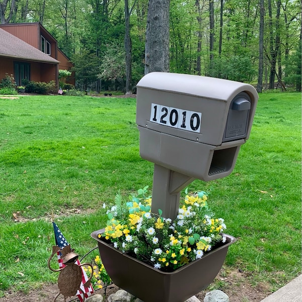 Snappot® Mailbox Planter Box - Resin Planter Extra Large Flower Pot ...