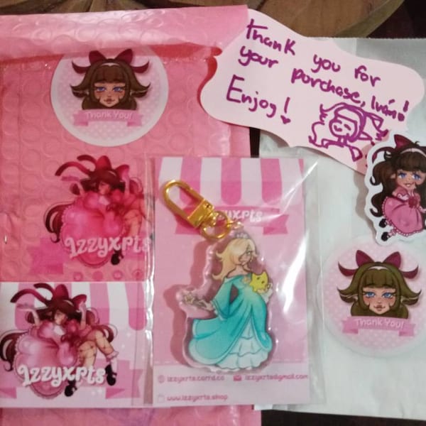 Super Mario Princess Keychains | Peach, Daisy, Rosalina, Pauline Charms ...