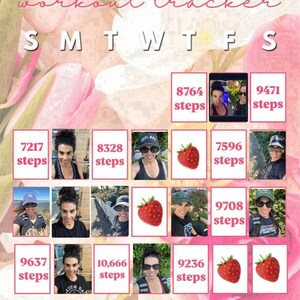 21 Day Fix Tracker | 21 Day Fix Super Block | Sweaty Selfie Tracker ...