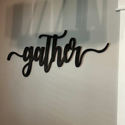 Large Painted Script Connected Wood Wall Name / Nursery Decor - Etsy