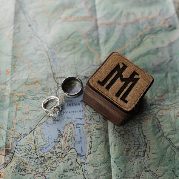 Western Branded Ring Box, Cowhide Ring Box, Western Cowboy Wedding ...