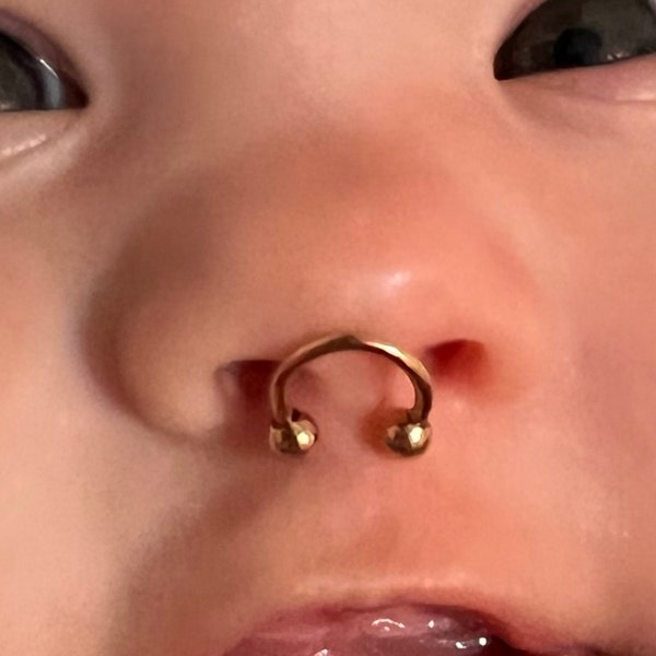 Septum Ring, 20g, 18g, 16g 14g X 6mm X 3mm, Tiny, Small, High Quality ...
