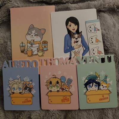 Silly Pomsky Sticker Sheet Cute Chibi Kawaii Dog Stickers, Digital Art ...