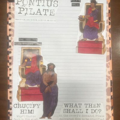 Pontius Pilate, Easter, Beautifulgoodnews, Bible Journaling, Traceable ...