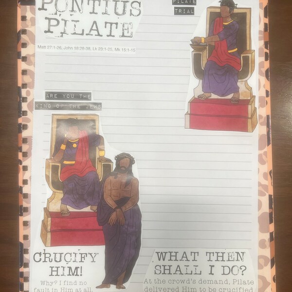 Pontius Pilate, Easter, Beautifulgoodnews, Bible Journaling, Traceable ...