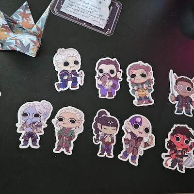 Baldur's Gate 3 Goober Character Stickers - Etsy