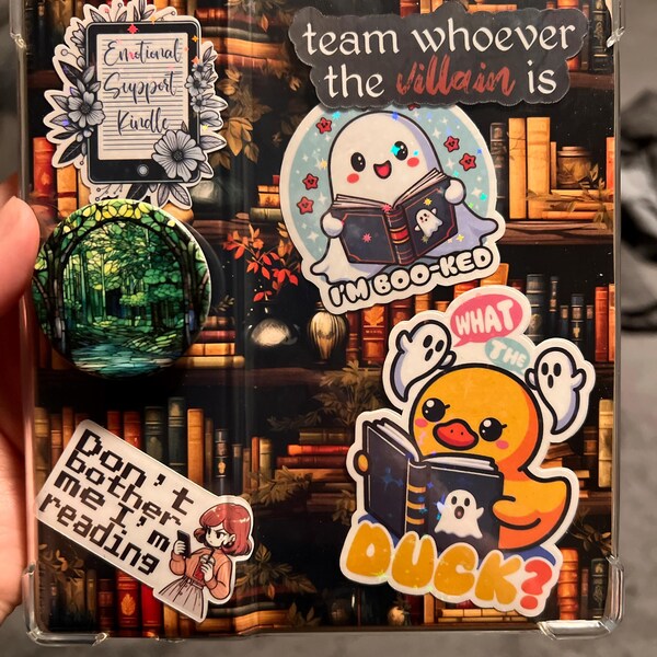 Bookshelf Kindle Case Insert | Paper Kindle Cover, Paperwhite, Scribe ...