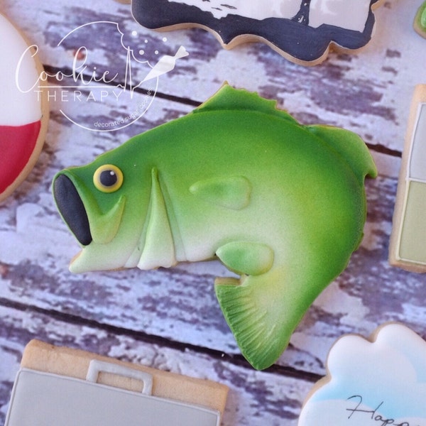 Bass Outline Cookie Cutter 2 SHARP EDGES FAST Shipping Choose Your Own ...
