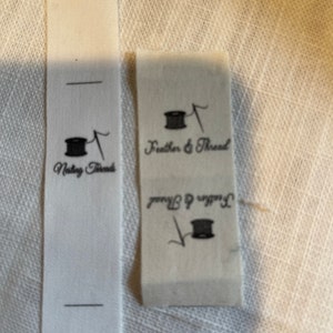 15x70mm,cotton Twill Webbing,flat or Folded Labels,printed Sew-in ...