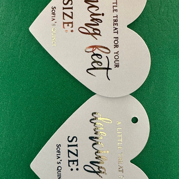 2 3/8" Flip Flop Favor Tags, Wedding Flip Flop Favor Tags, Gold Foil ...