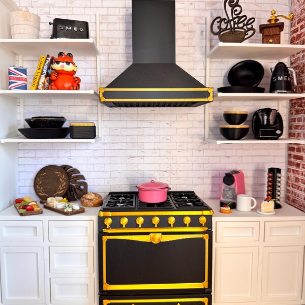 STL File 1/12 Scale Miniature Kitchen Furniture STL Set for Dollhouses ...