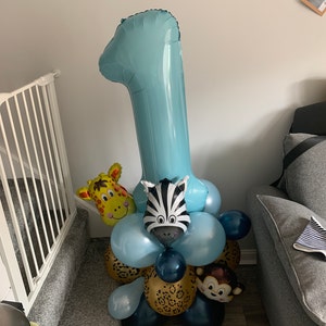 DIY Large 55 First Birthday Balloon Sculpture Cute | Etsy