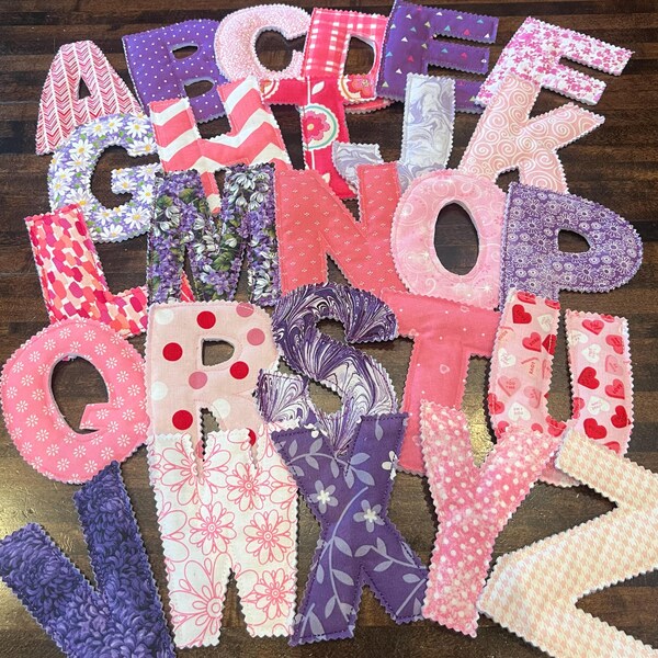 Fabric Alphabet Letters - Etsy
