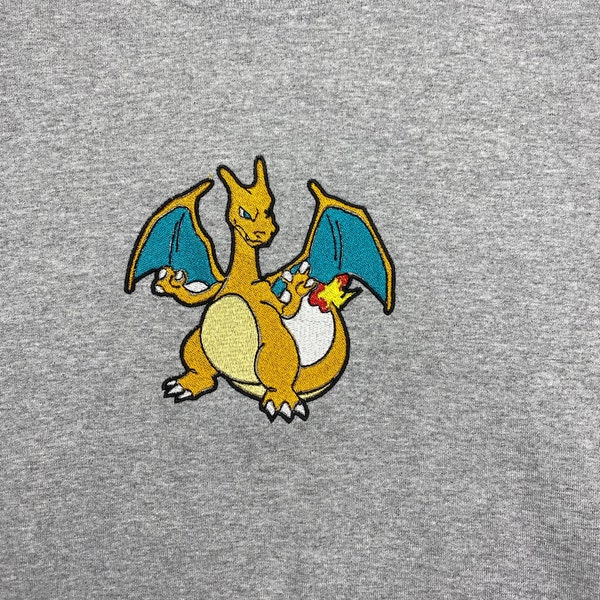 EMBROIDERY DESIGN Pokemon Charizard, Pokemon Charizard Embroidery ...