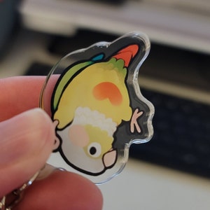 Goffin's Cockatoo Keychain - Etsy