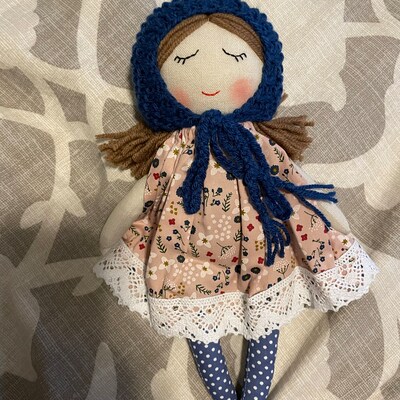 Custom Rag Doll Girl Made to Order Personalized Doll Baby's First Doll ...
