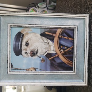 Sea Captain, Pet Portrait, Custom Pet Portrait, Royal Pet Portrait, Pet ...