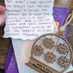 Personalized Polyamory Ornament Have a Holly Poly Christmas 2024 - Etsy