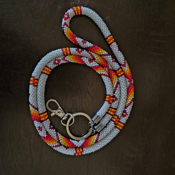 Beaded CROCHET Wristlet Keychain Pattern: Native American Style (PDF ...