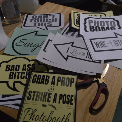 35 Adult Phrases Printable Photo Booth Props, Adult Party Props ...