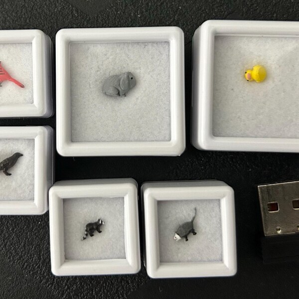 Spooky Trees Hand Painted Miniatures Micro Figurines for Jewelry ...